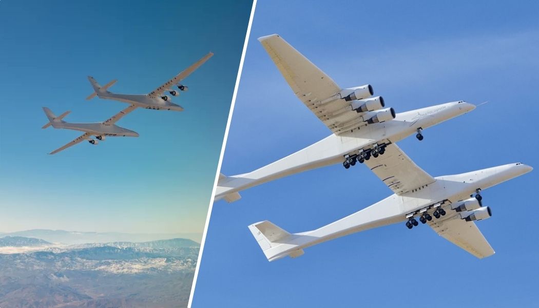 Mira el video aire-aire del vuelo de prueba del Stratolaunch