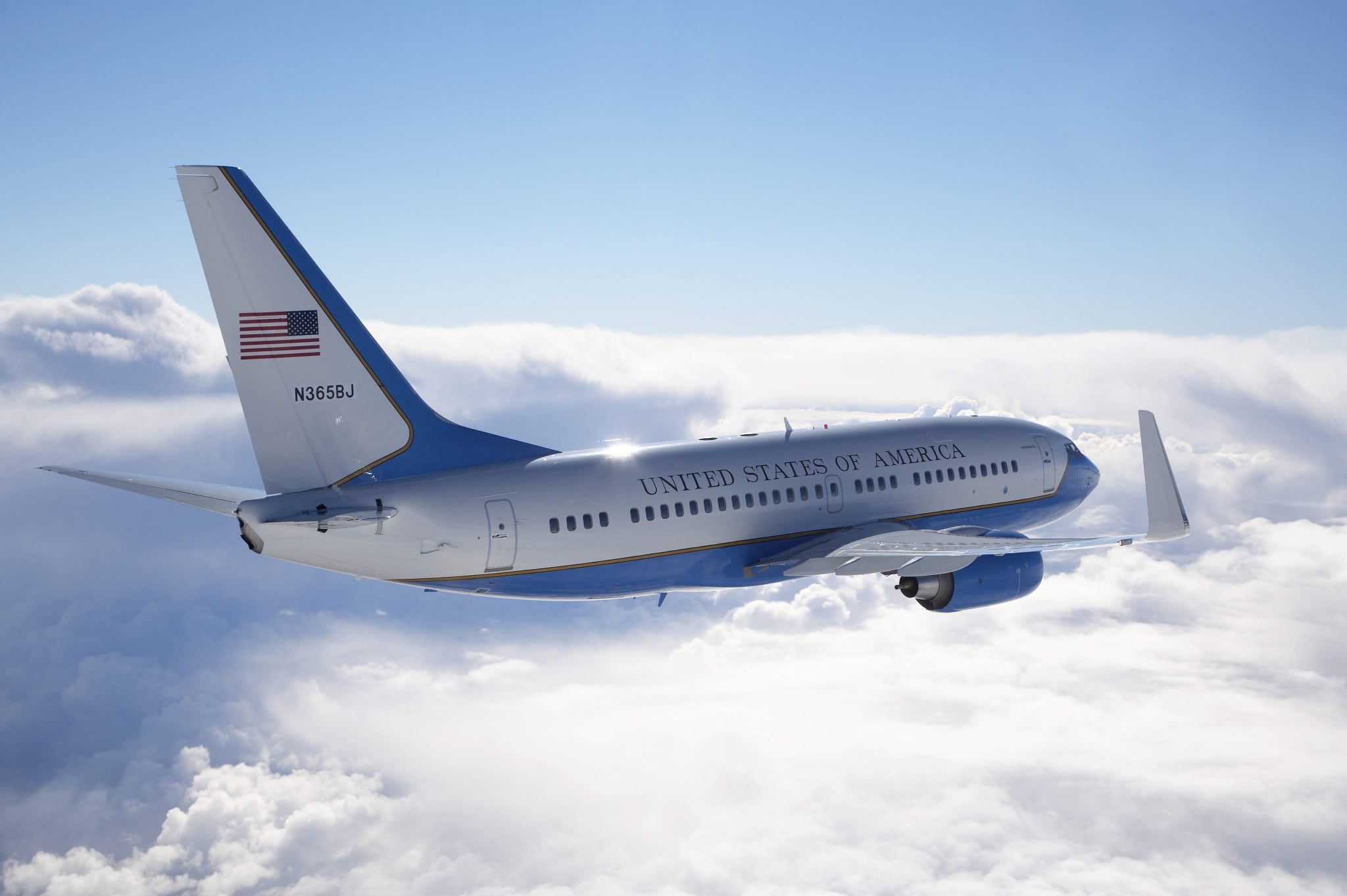 Nancy Pelosi vuela a Taiwán a bordo de un Boeing C-40 Clipper